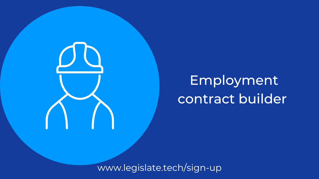 Employment contract builder - Legislate